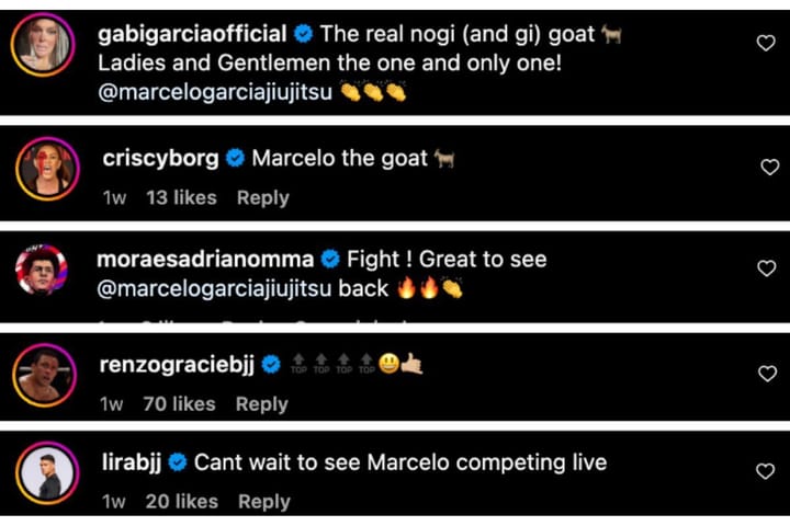 "Marcelo the GOAT" - Cris Cyborg, Adriano Moraes hyped for BJJ legend ...