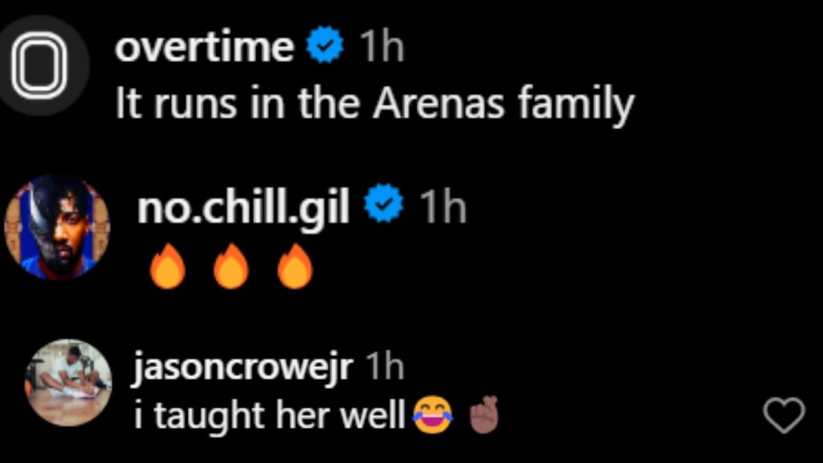 “It runs in the Arenas family”: Hoops fans heap praise as Gilbert ...