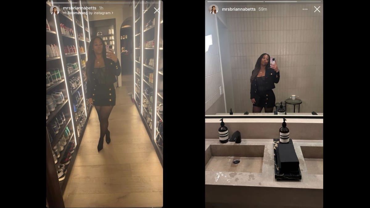 Mookie Betts’ wife Brianna turns heads in a sleek all-black ensemble ...