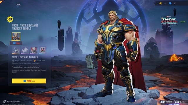 How to unlock Thor Love and Thunder skin in Marvel Rivals?