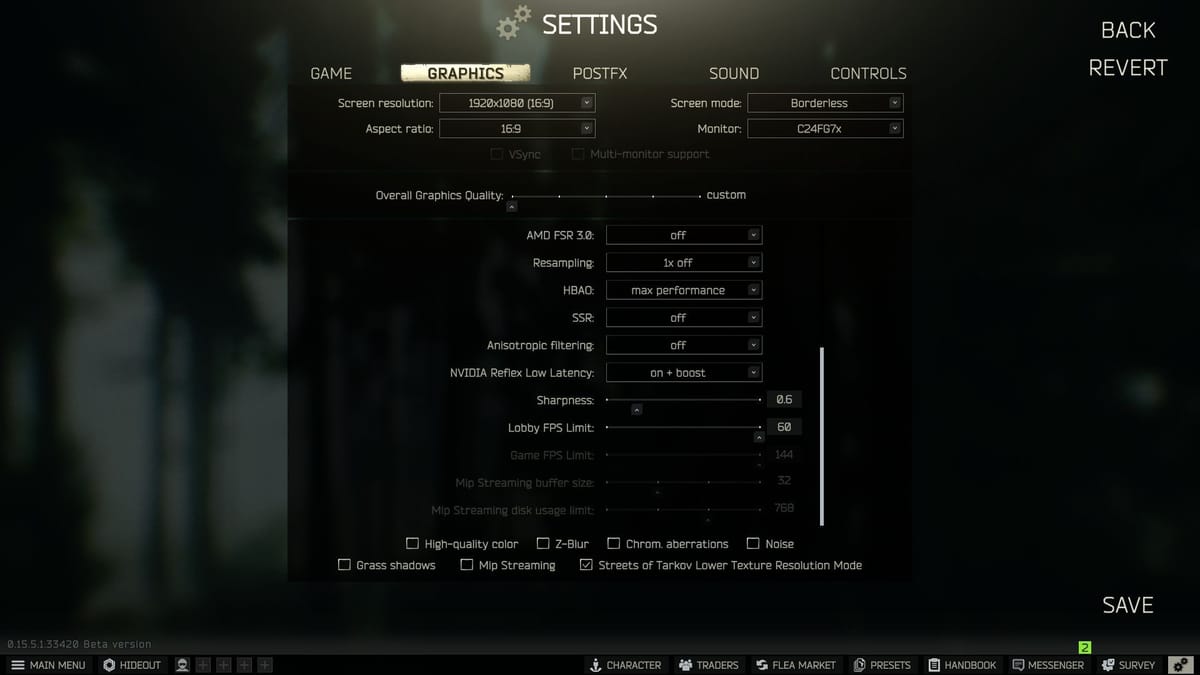 Best Escape from Tarkov graphics settings for maximum FPS