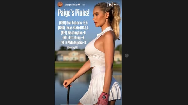 Paige Spiranac deletes and reposts NFL picks after mistake that could ...