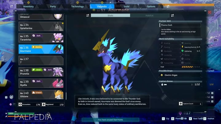 Azurmane in Palworld: Where to find, Skills, item drops, and more