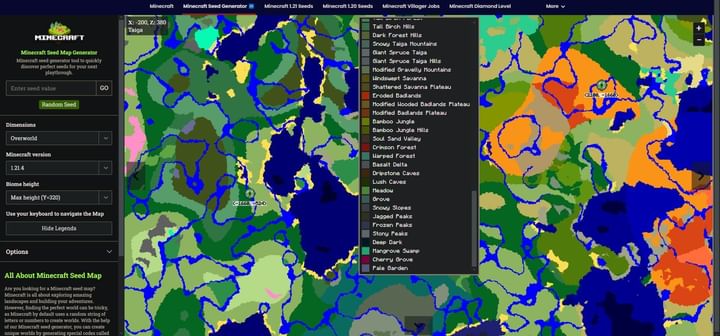 How to use seed map tool for Minecraft Pale Gardens update