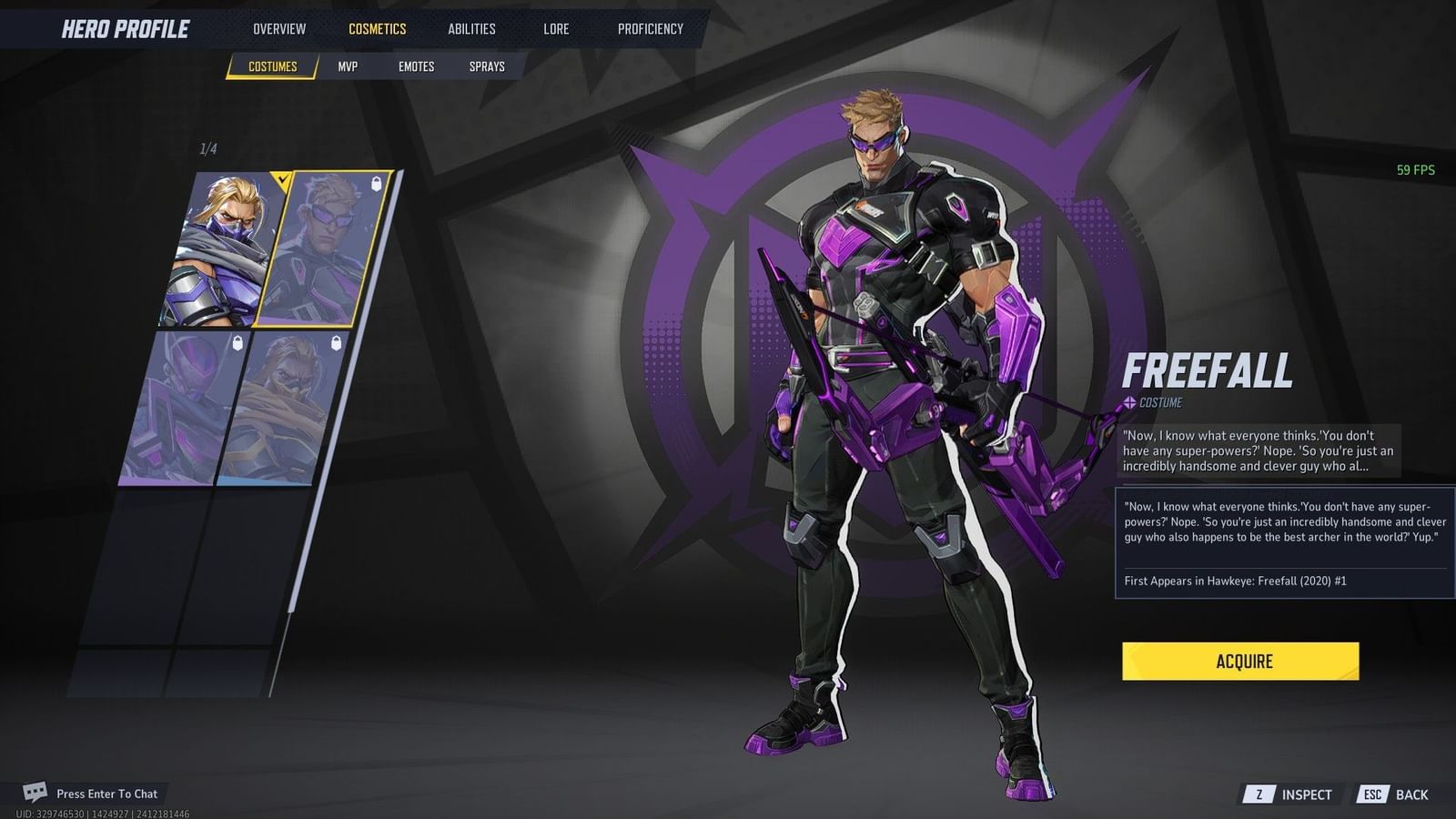 Hawkeye skin: All Marvel Rivals Hawkeye skins: Tier list and prices