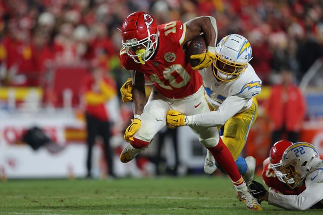 Isiah Pacheco stats today: Chiefs RB receiving yards, touchdowns and ...