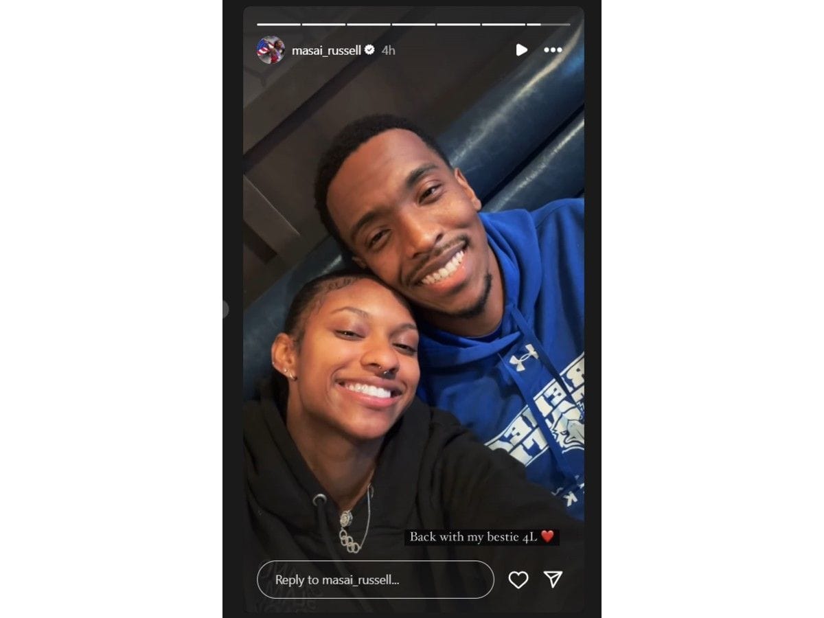 Masai Russell shares adorable selfie as she reunites with her boyfriend ...