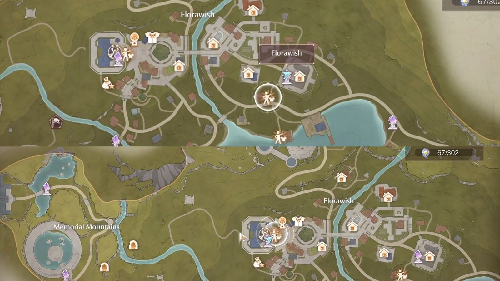 Infinity Nikki: Miraland Styling Challenge locations