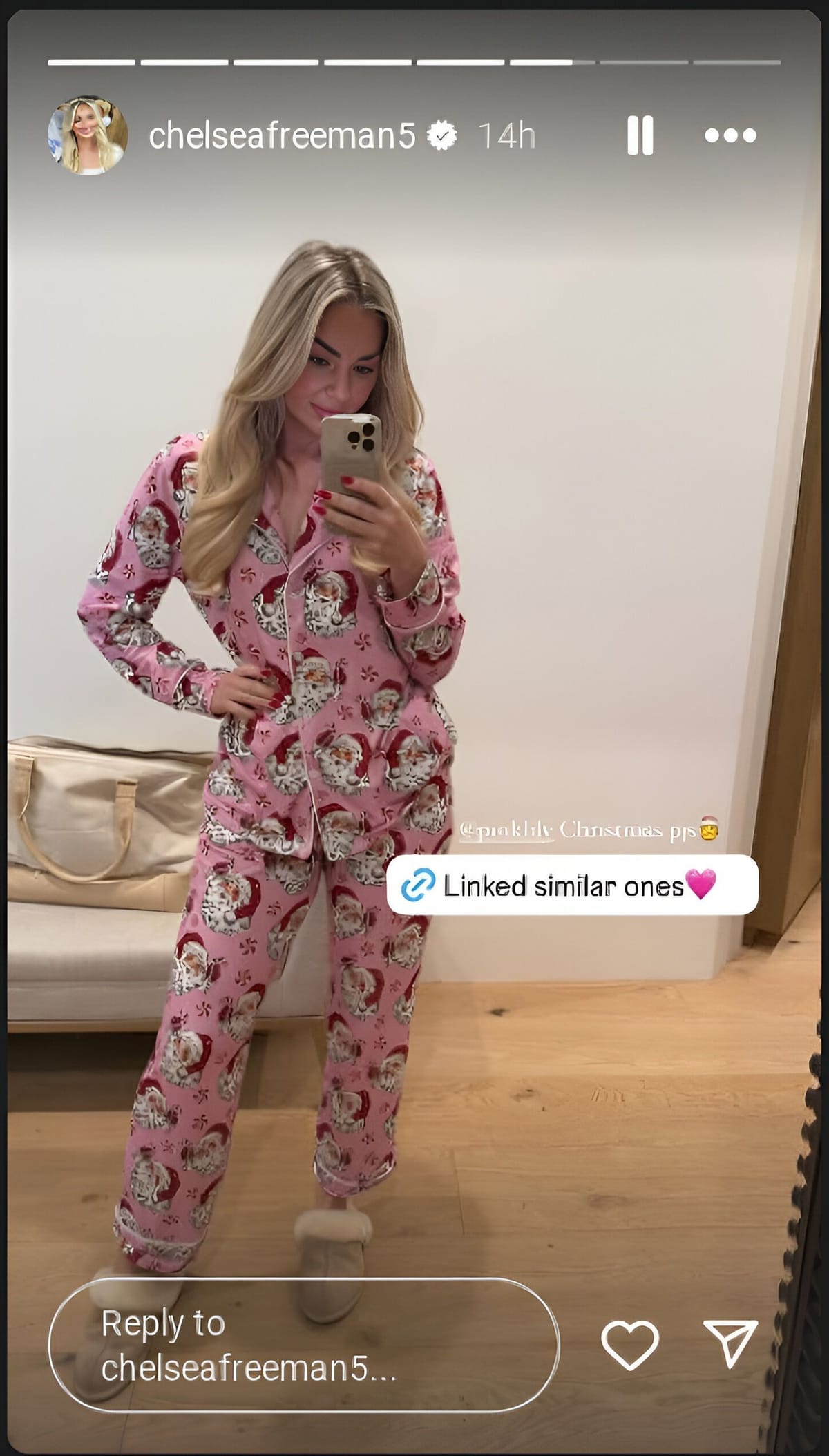 Freddie Freeman's wife Chelsea rocks viral 'sock curls' in cozy pink ...