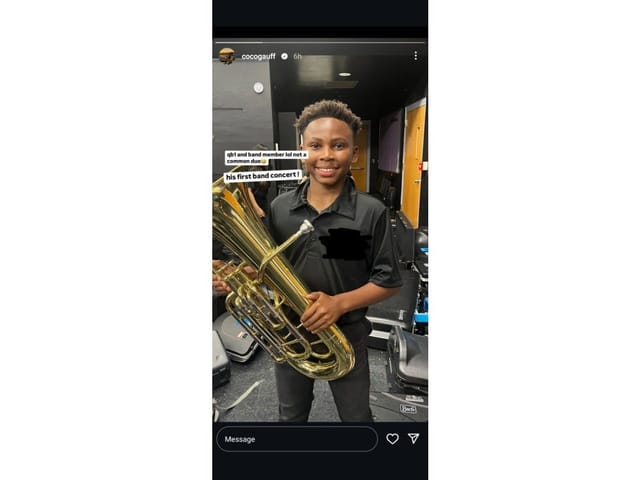 PICTURE: Coco Gauff proudly captures younger brother Cameron at his ...