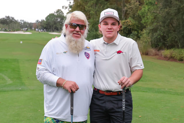 John Daly shares picture posing with son in duo golf tournament