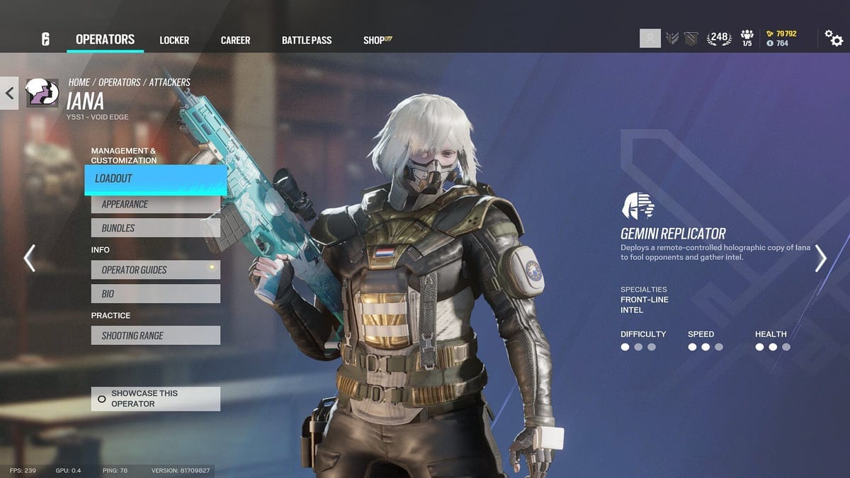 Best Iana loadout in Rainbow Six Siege