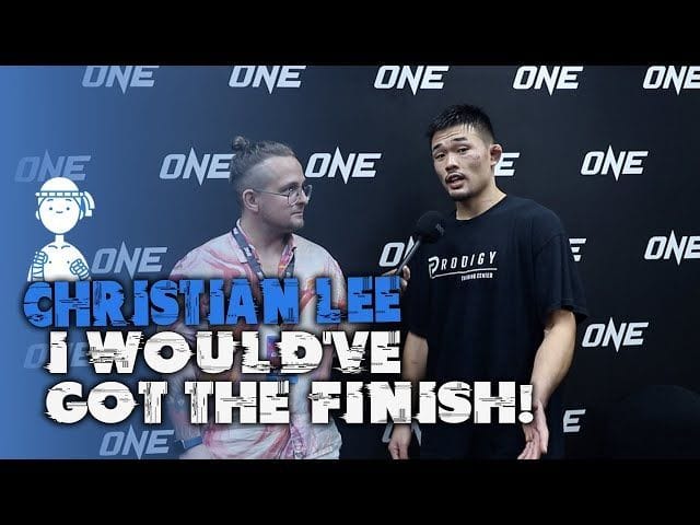 ONE Fight Night 26: "His striking was sharp" - Christian Lee sings ...