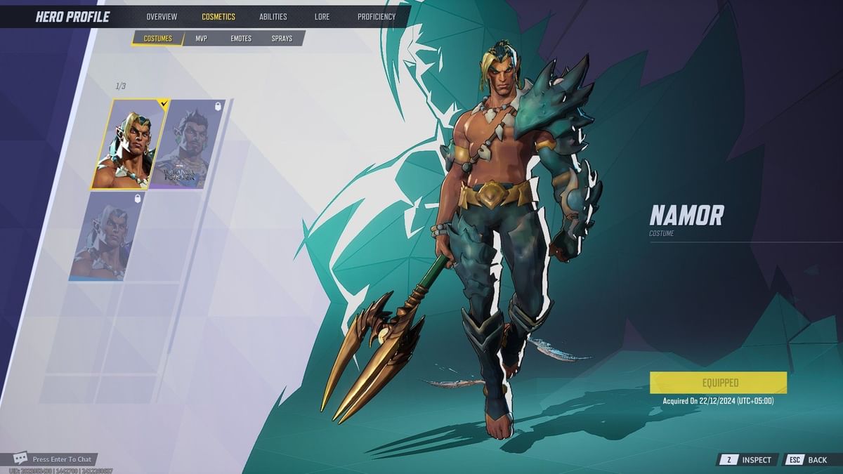 All Marvel Rivals Namor skins: Tier list and prices