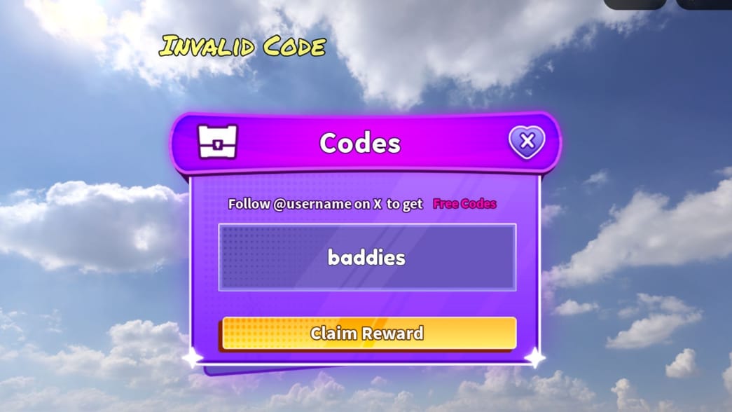 Baddies codes (October 2025)