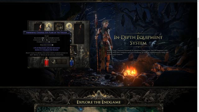 How to upgrade Life and Mana Flasks in Path of Exile 2