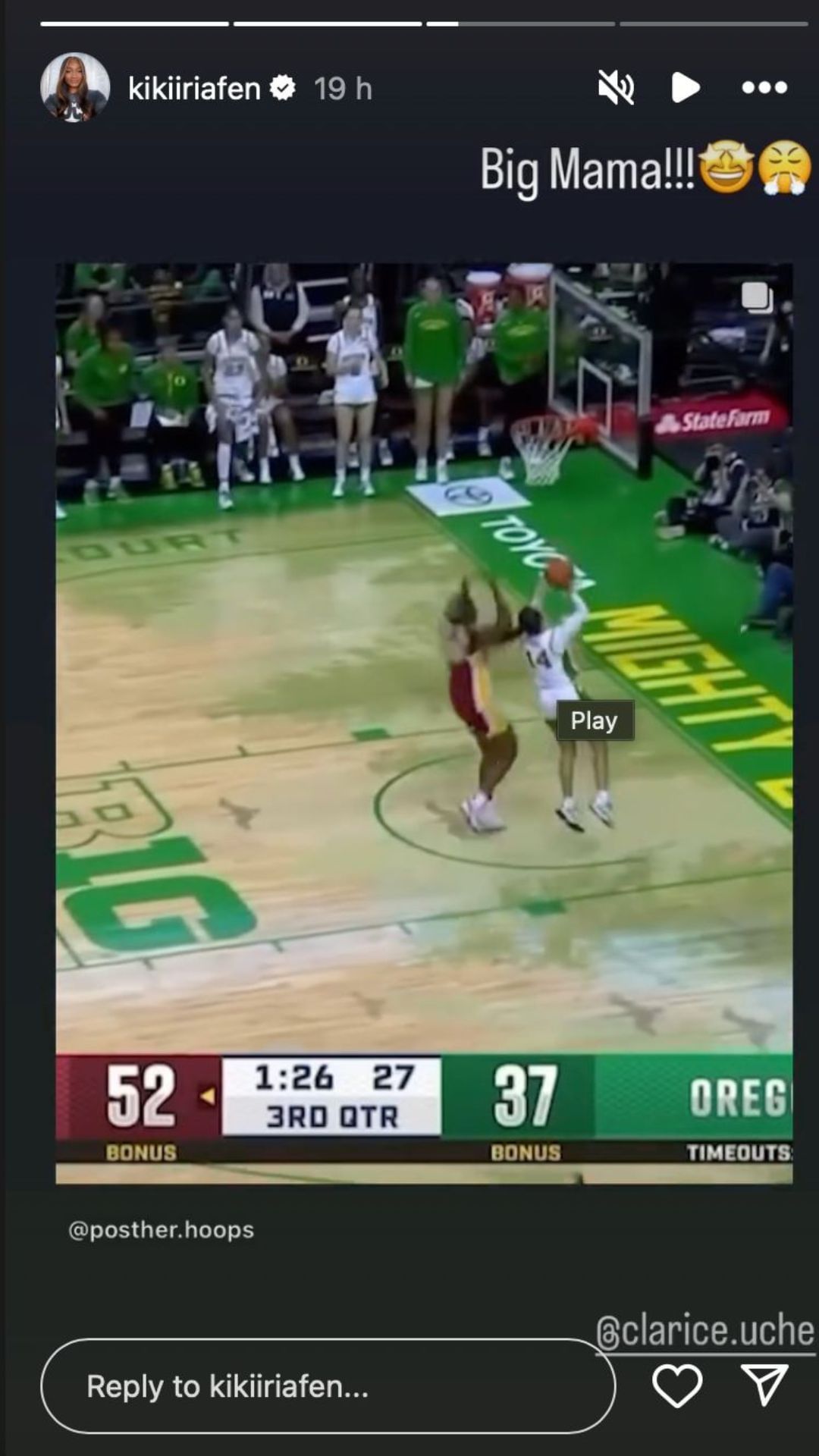 USC: Kiki Iriafen drops 2-word reaction for USC teammate’s dominant block