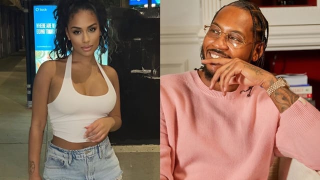 Carmelo Anthony's ex Mia Burks poses for a selfie as she enjoys ...