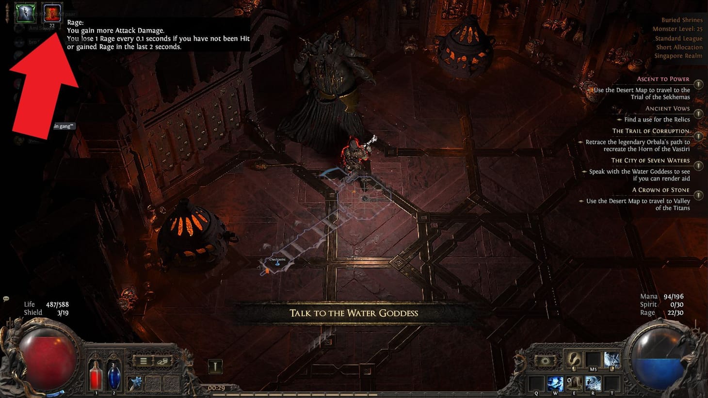 Path of Exile 2 Rage mechanic, explained
