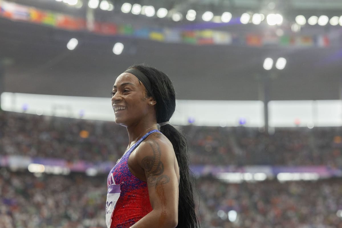 WATCH- Sha'Carri Richardson shares the stage with Julien Alfred as ...