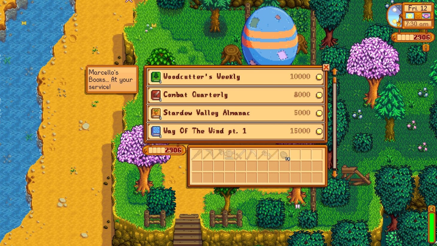 Stardew Valley: Where to find the Bookseller in Stardew Valley
