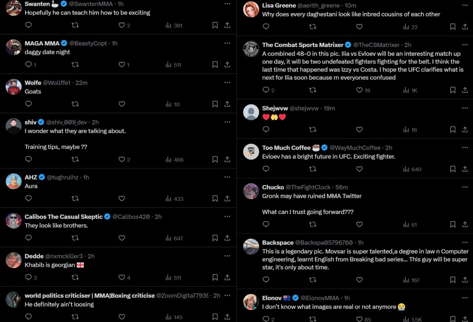 Movsar Evloev: "Daggy date night", "They look like brothers" - Fans ...