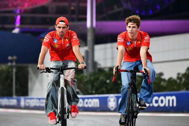 Picture: Charles Leclerc and brother Arthur’s mother proudly looks on ...