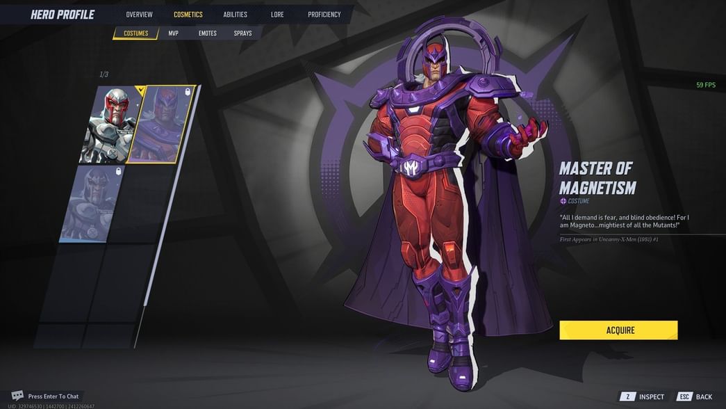 Magneto skin: All Marvel Rivals Magneto skins: Tier list and Prices