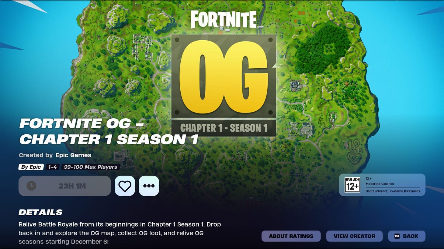 Fortnite OG Chapter 1 Season 1 official release date and time for all ...