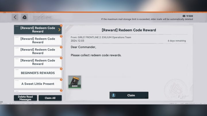 All Girls' Frontline 2 Exilium codes (December 2024) and redemption guide