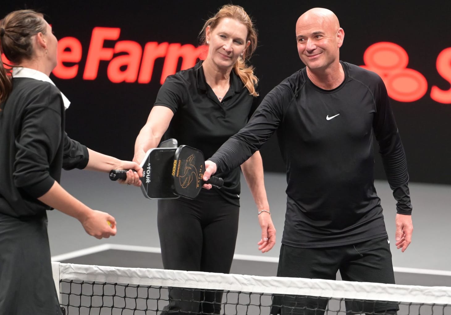 "When my and Steffi Graf's family comes, it's hard to say, 'let's play ...