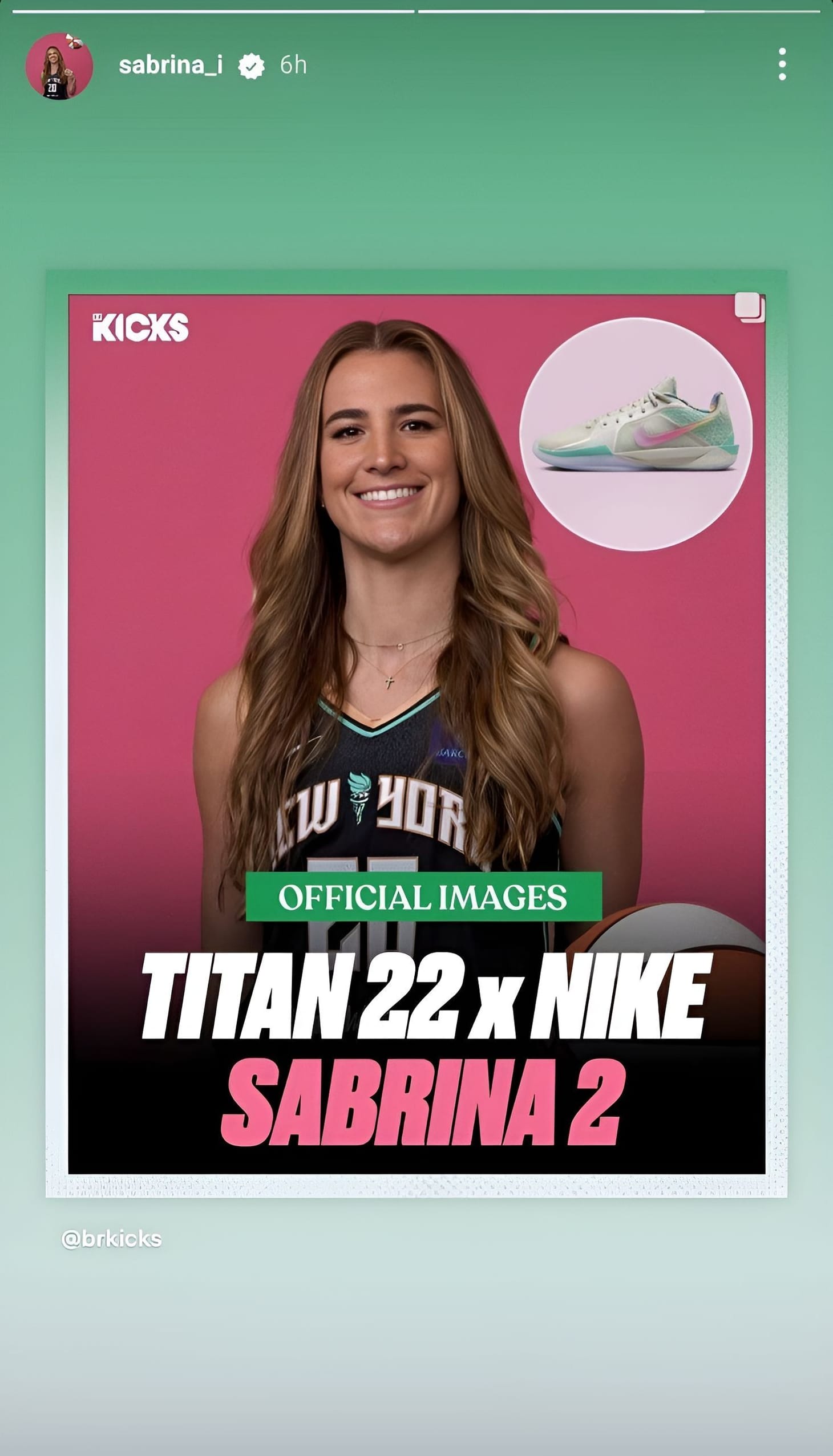 Sabrina Ionescu follows Michael Jordan and LeBron James with Titan 22 x Nike Sabrina 2 collab