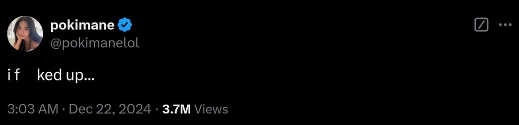 Pokimane leaves fans concerned following cryptic tweet