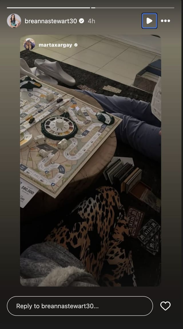 Breanna Stewart enjoys fun board game night with wife Marta Xargay ...