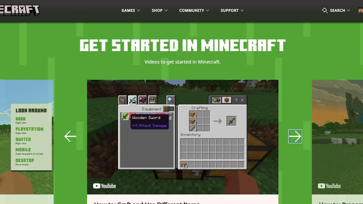 5 things to do on Minecraft’s official website
