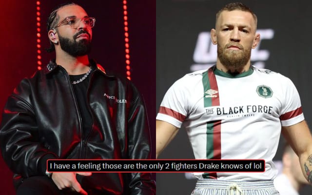 "What a casual" - Fans react as rapper Drake names Conor McGregor's ...