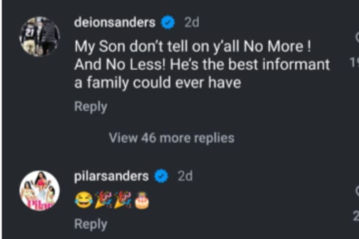 Coach Prime & ex-wife Pilar Sanders react as Shedeur drops a hilarious ...