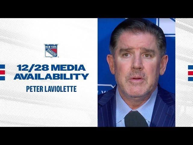 Rangers HC Peter Laviolette has 4-word explanation for pulling ...
