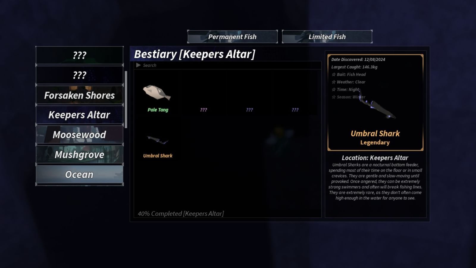 Roblox Fisch Keeper’s Altar guide