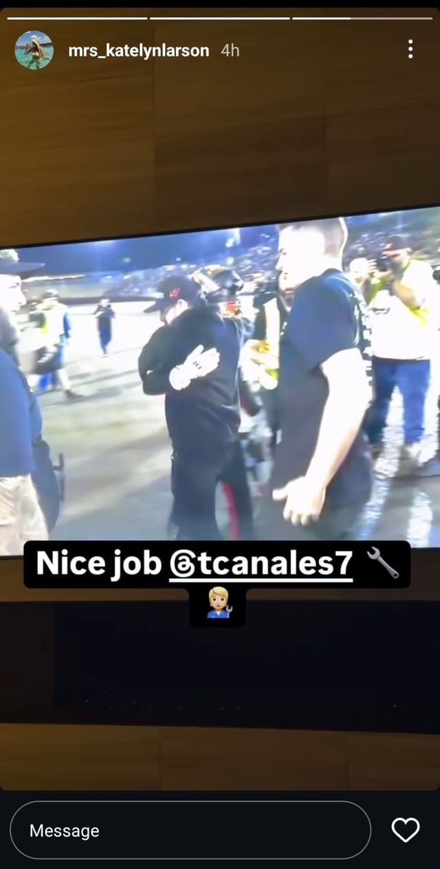 Katelyn Larson drops one word reaction to husband Kyle Larson’s $100K ...