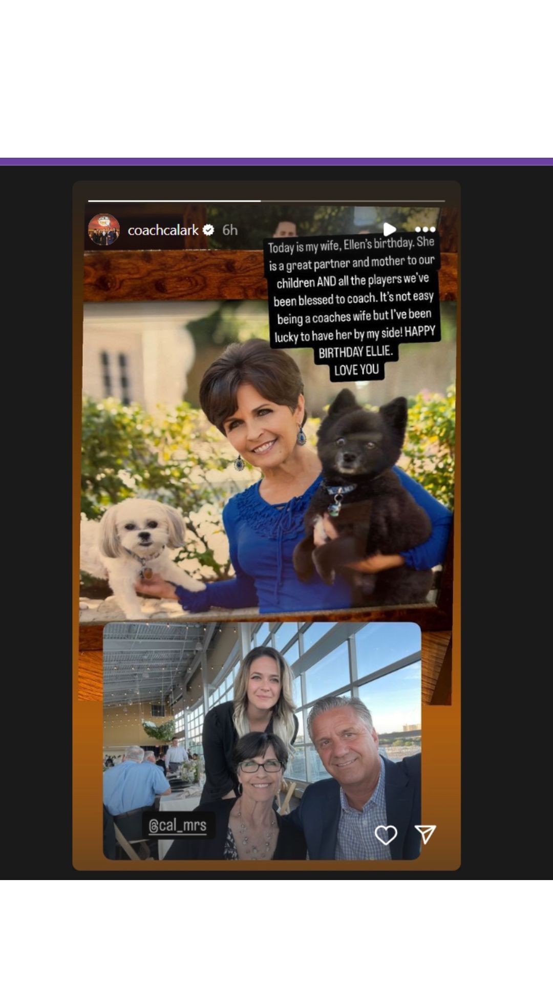 "It's not easy being a coaches wife": John Calipari shares a ...