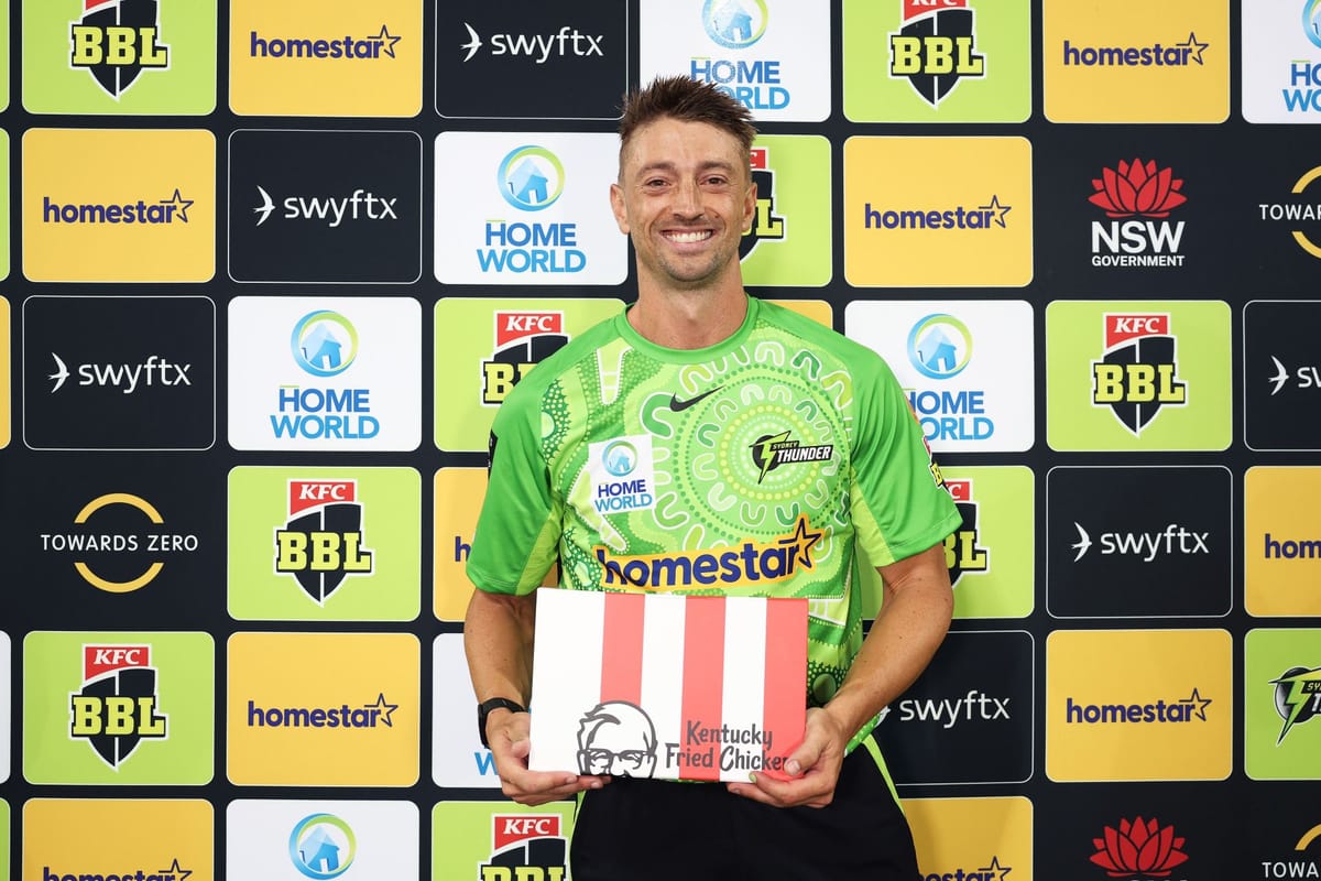 [Watch] Daniel Sams plunders 31 runs off a Lloyd Pope over in ST vs AS ...