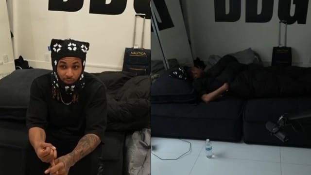 DDG falls asleep trying to livestream late at night to avoid ...