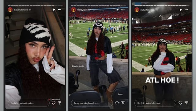 "ATL H*E" - Drake London's sister Makayla shows off stylish game-day ...