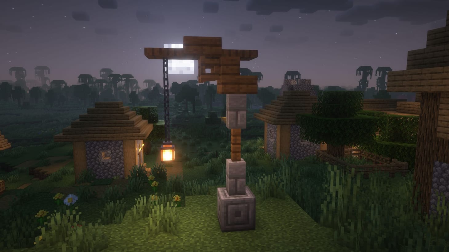 5 simple Minecraft lamp posts and lamp designs