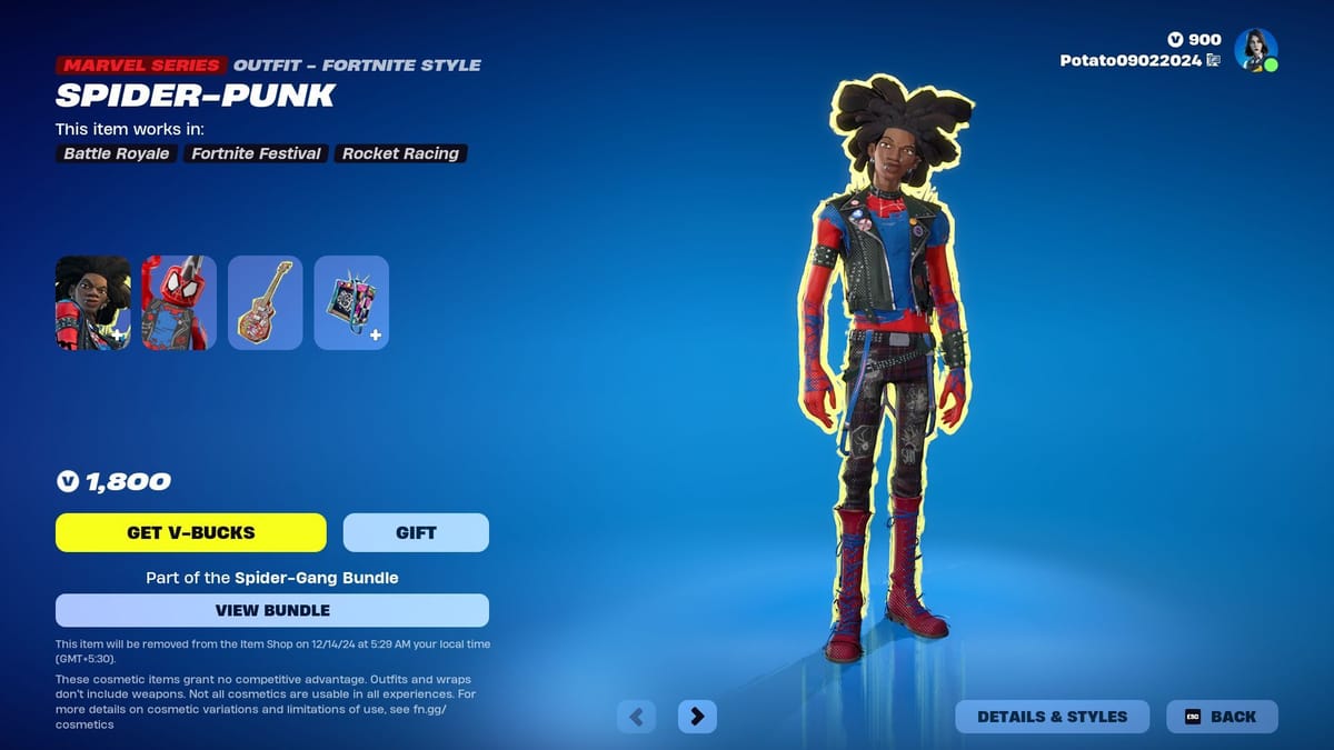 How to get the Spider-Punk, Spider-Man Noir, and Peter B. Parker skins ...