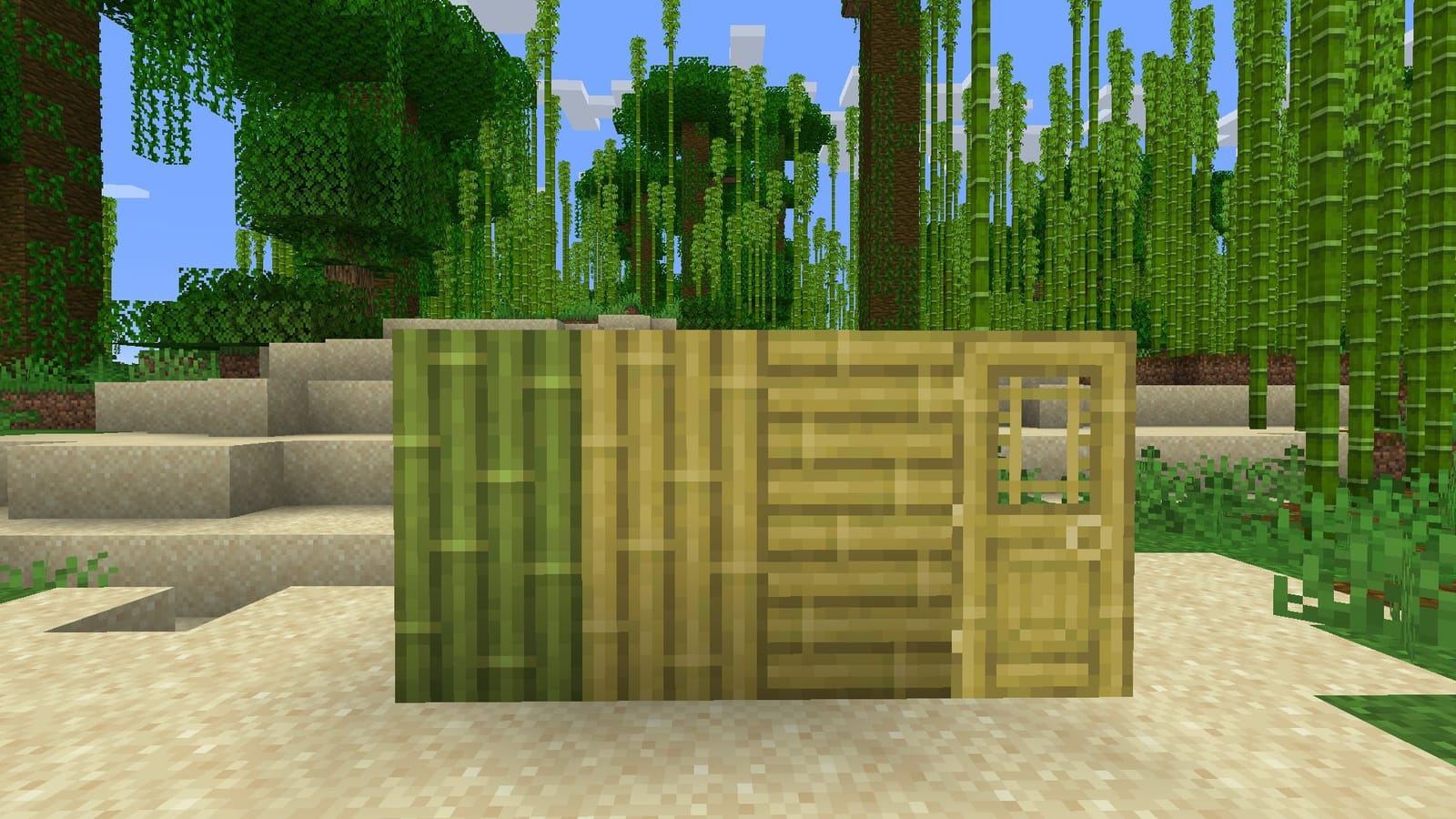 Every type of wood in Minecraft