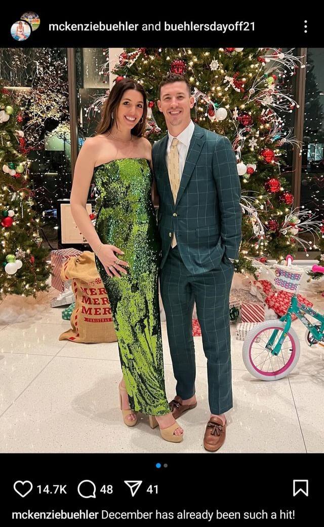 In Photos: Walker Buehler's wife McKenzie stuns in green strapless ...