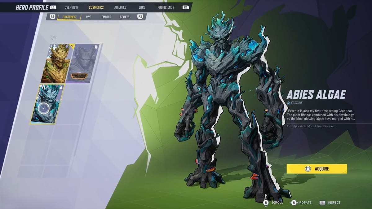 All Marvel Rivals Groot skins: Tier list and prices