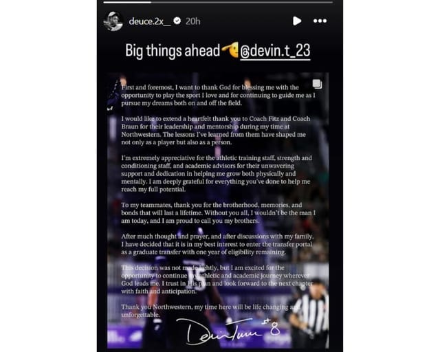 Devin Turner: Ashton Jeanty issues classy message to Devin Turner after decision to enter the ...